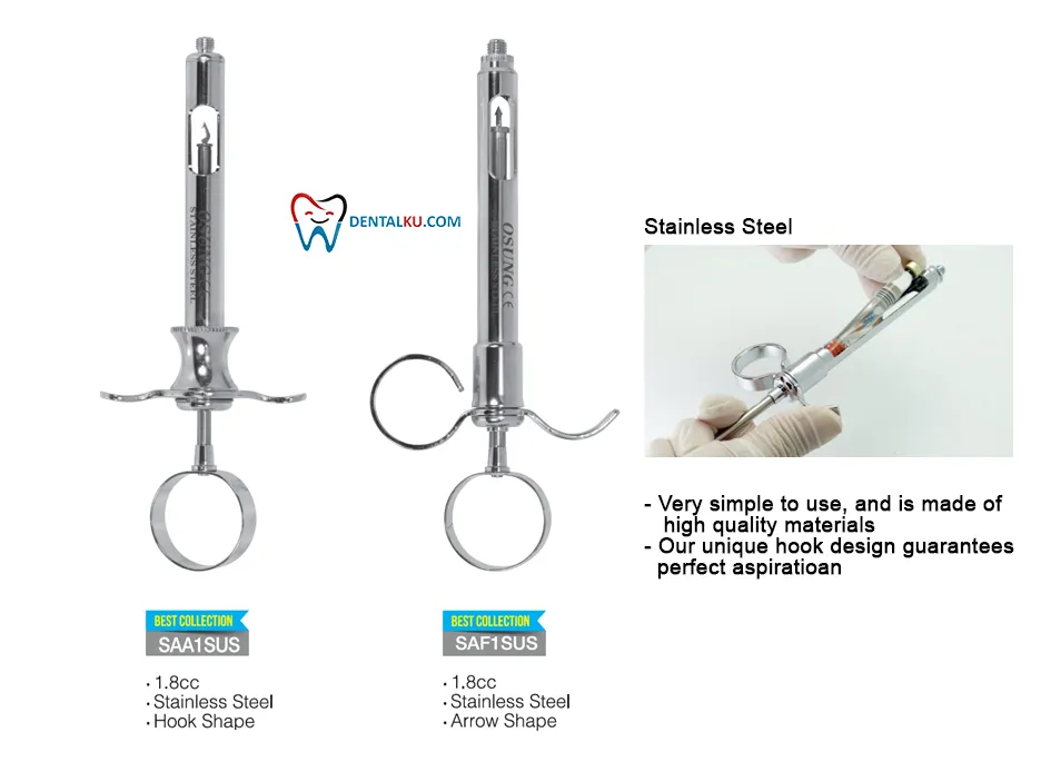 Anesthesia Syringes | Preparation For Surgery | DENTALKU.COM