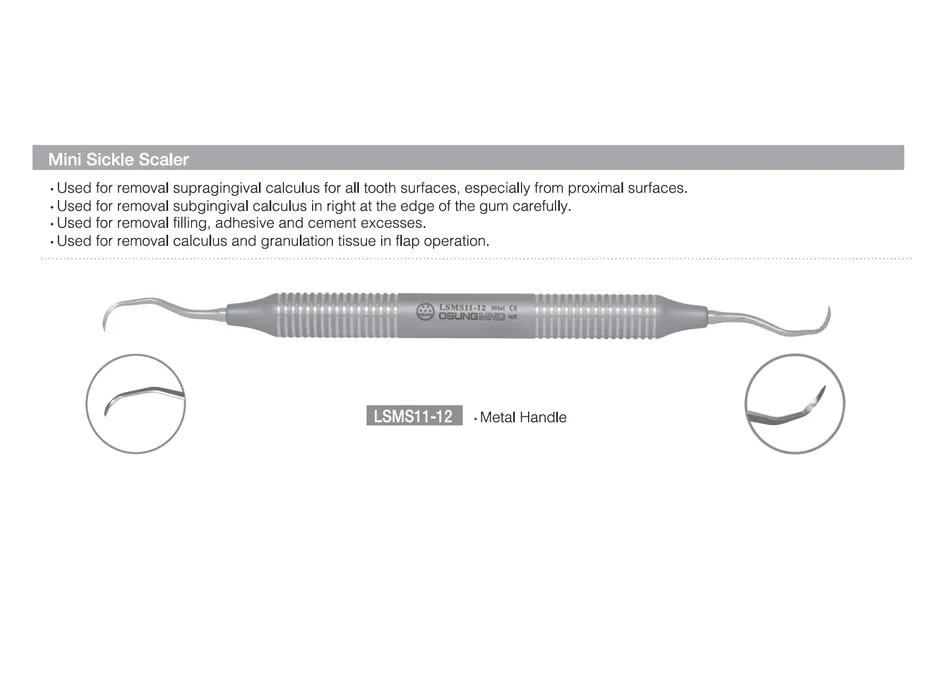 Sickle Scaler (Mini Scaler & Micro Scaler) | Scaler | DENTALKU.COM