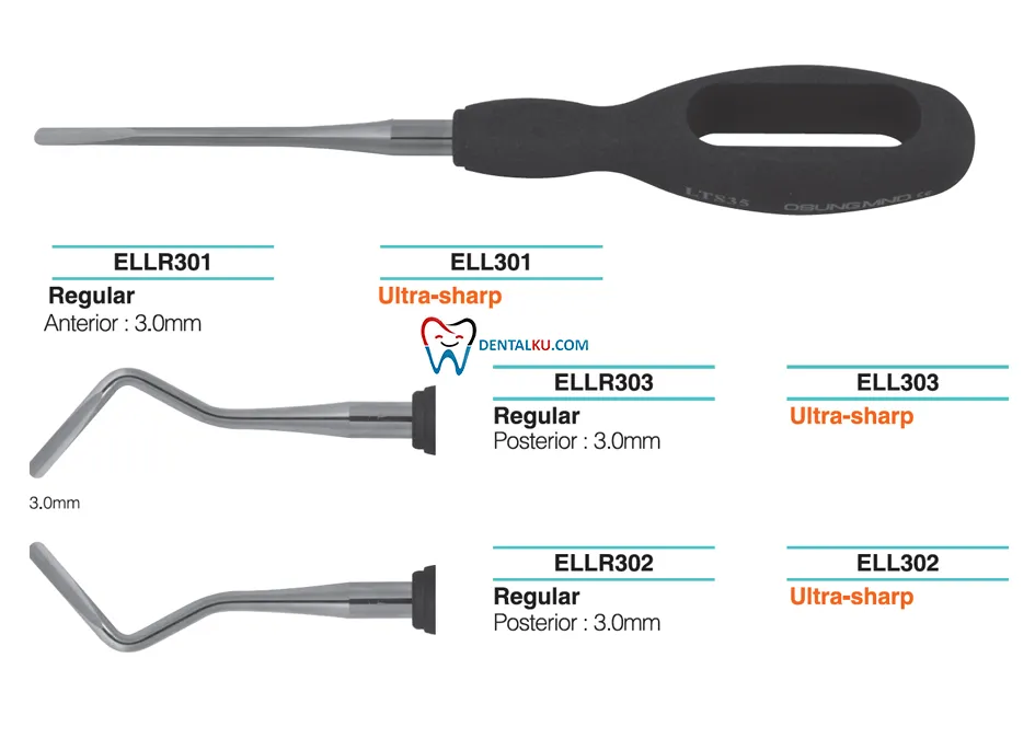 Luxating Elevator 3mm | Luxating Elevator (Luxator) | DENTALKU.COM