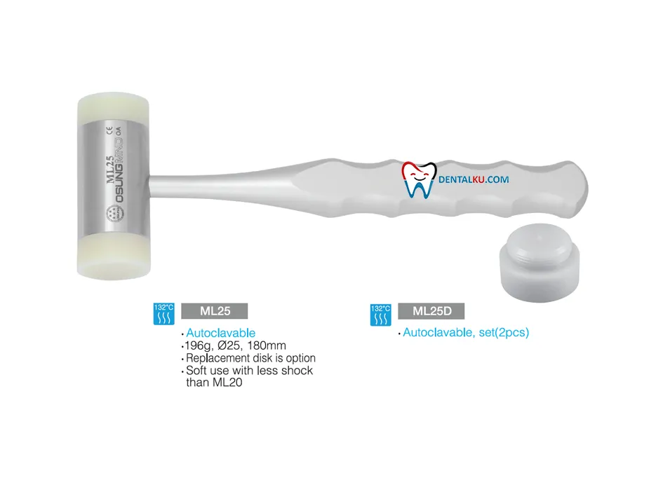 Mallet | Bone Rongeurs - Nippers - Bone Files - Mallets - Tissue Plier | DENTALKU.COM