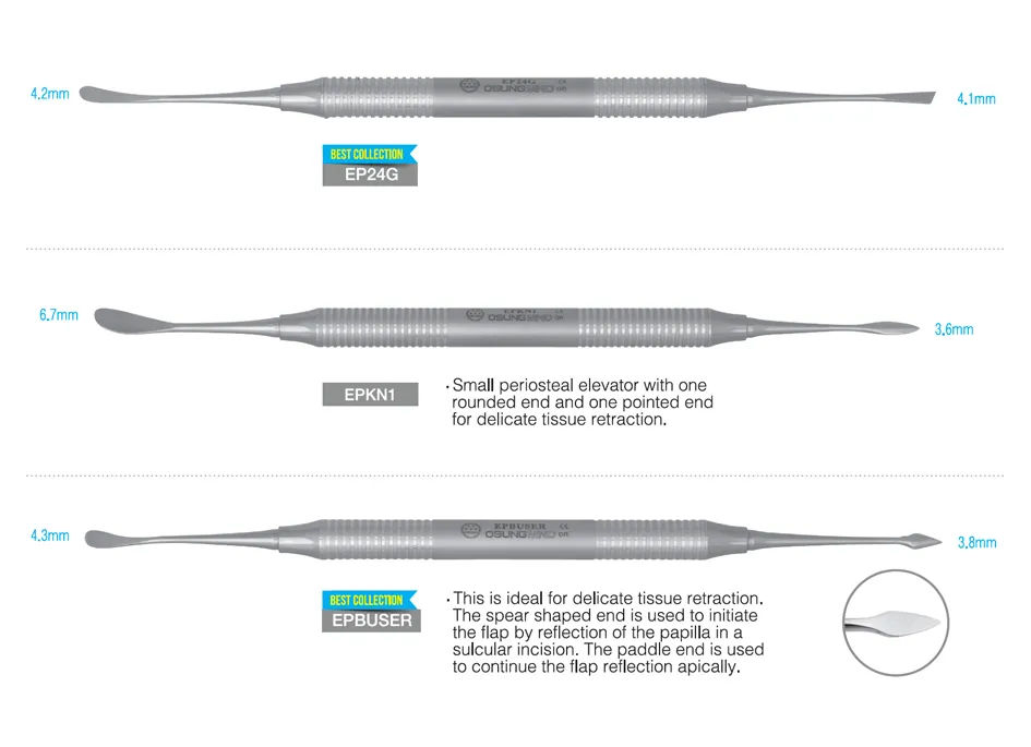 Periosteal Elevator | Periotome - Periosteal Elevators (Raspatorium) | DENTALKU.COM