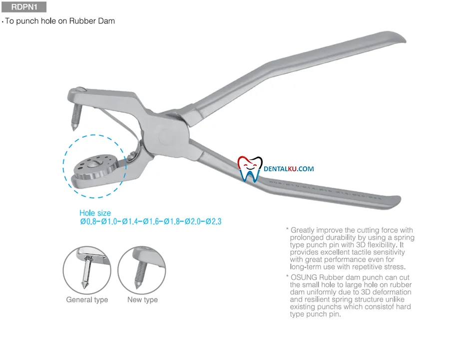Rubber Dam Punch | Rubber Dam Instrument | DENTALKU.COM