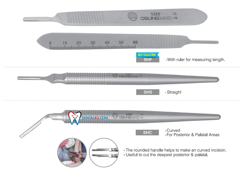 Scalpel Handle | Preparation For Surgery | DENTALKU.COM