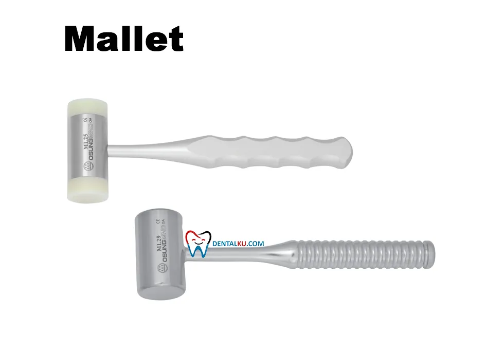 Mallet | Bone Rongeurs - Nippers - Bone Files - Mallets - Tissue Plier | DENTALKU.COM