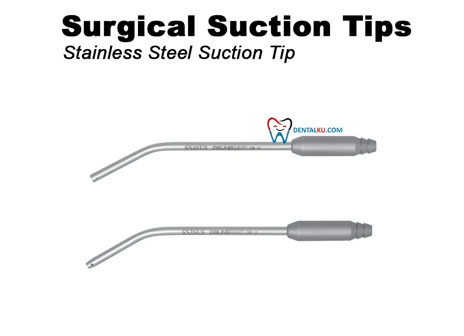Surgical Suction Tips (Stainless) | Preparation For Surgery | DENTALKU.COM